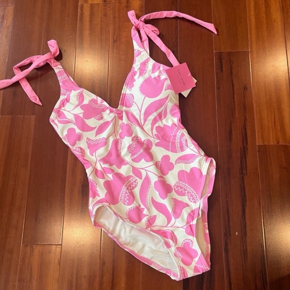 kate spade | Swim | New Nwt Kate Spade New York Pink Floral Swimsuit ...
